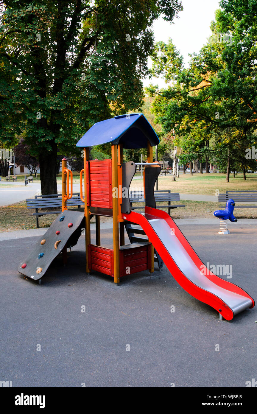 Playground in the Tasmajdan park Stock Photo - Alamy