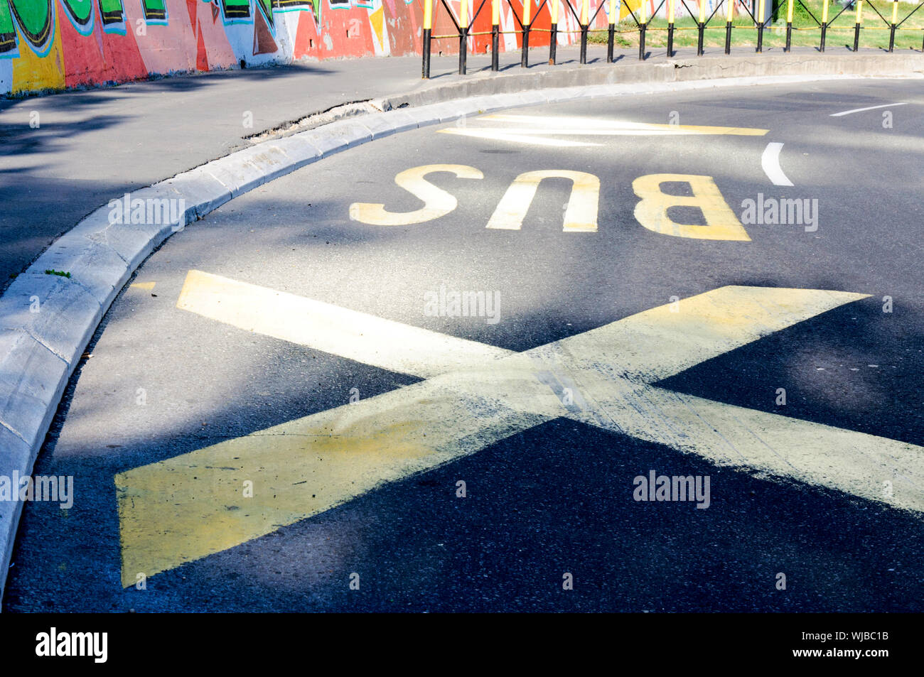 Bust station sign in Belgrade Stock Photo - Alamy