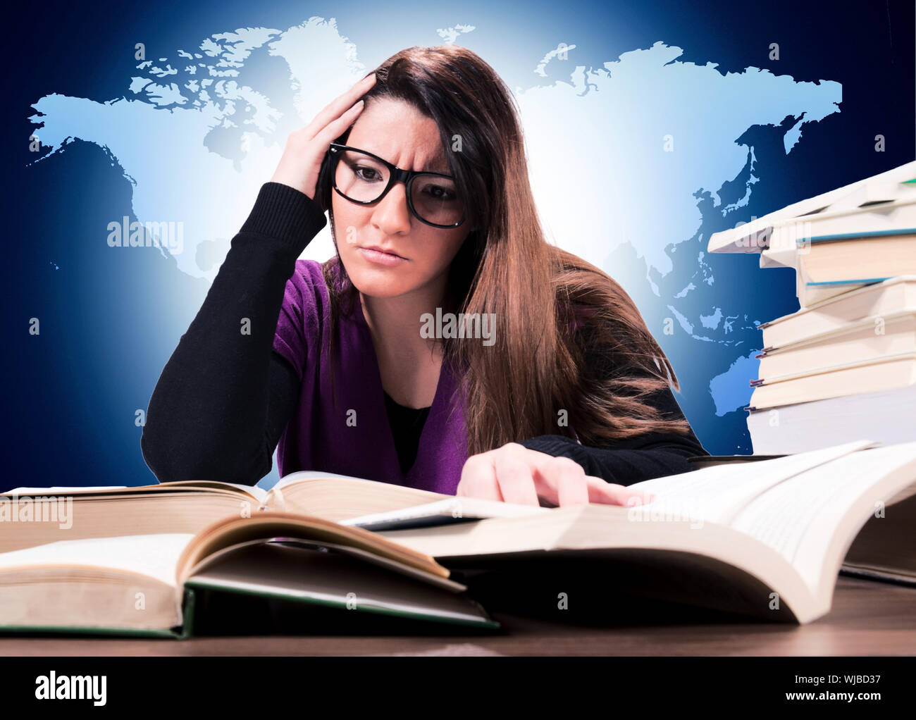 Funny female teacher student hi-res stock photography and images - Alamy
