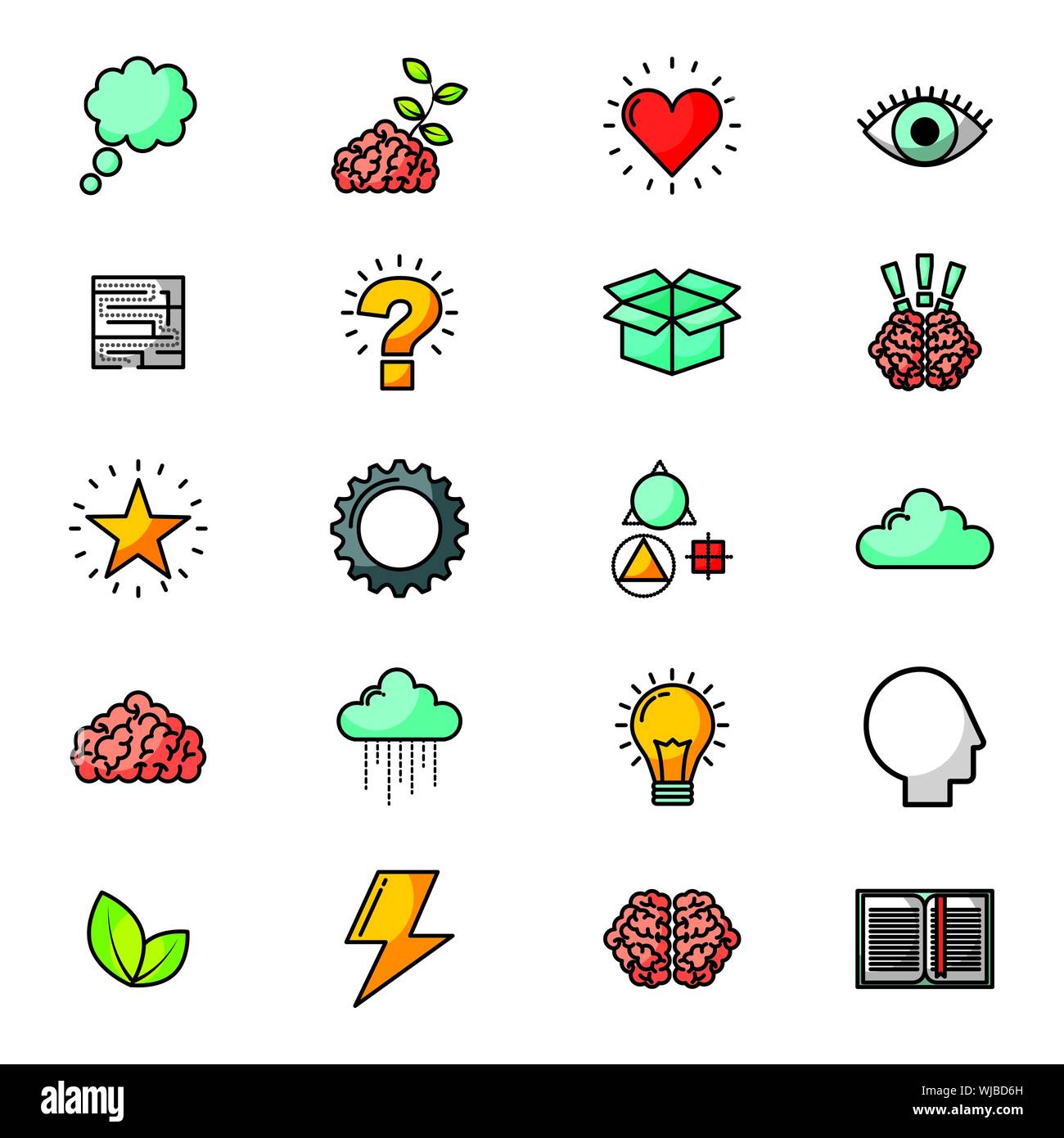 Brain storm infographics hi-res stock photography and images - Alamy