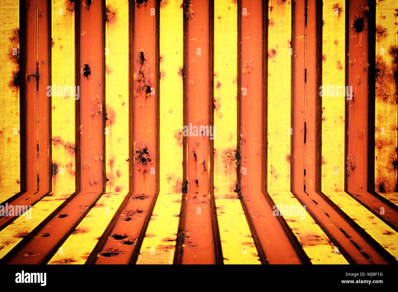 Yellow and rusty metal texture Stock Photo - Alamy