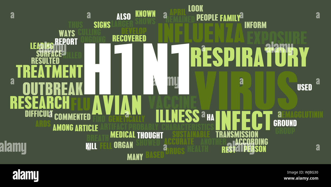 H1N1 Concept as a Medical Research Topic Stock Photo - Alamy