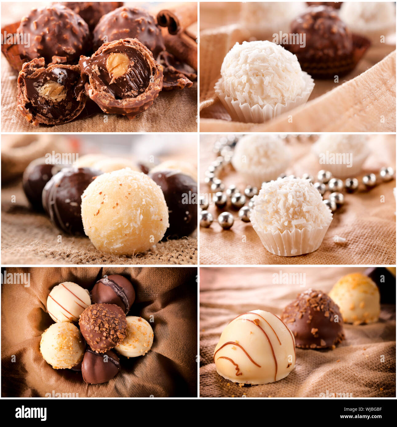 Collage tasty homemade sweet Cut Out Stock Images & Pictures - Alamy