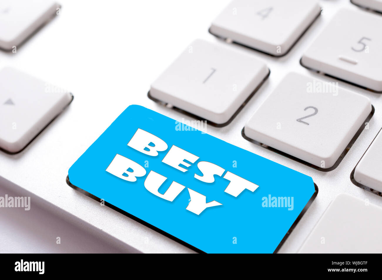 The best buy sign on the keyboard Stock Photo - Alamy