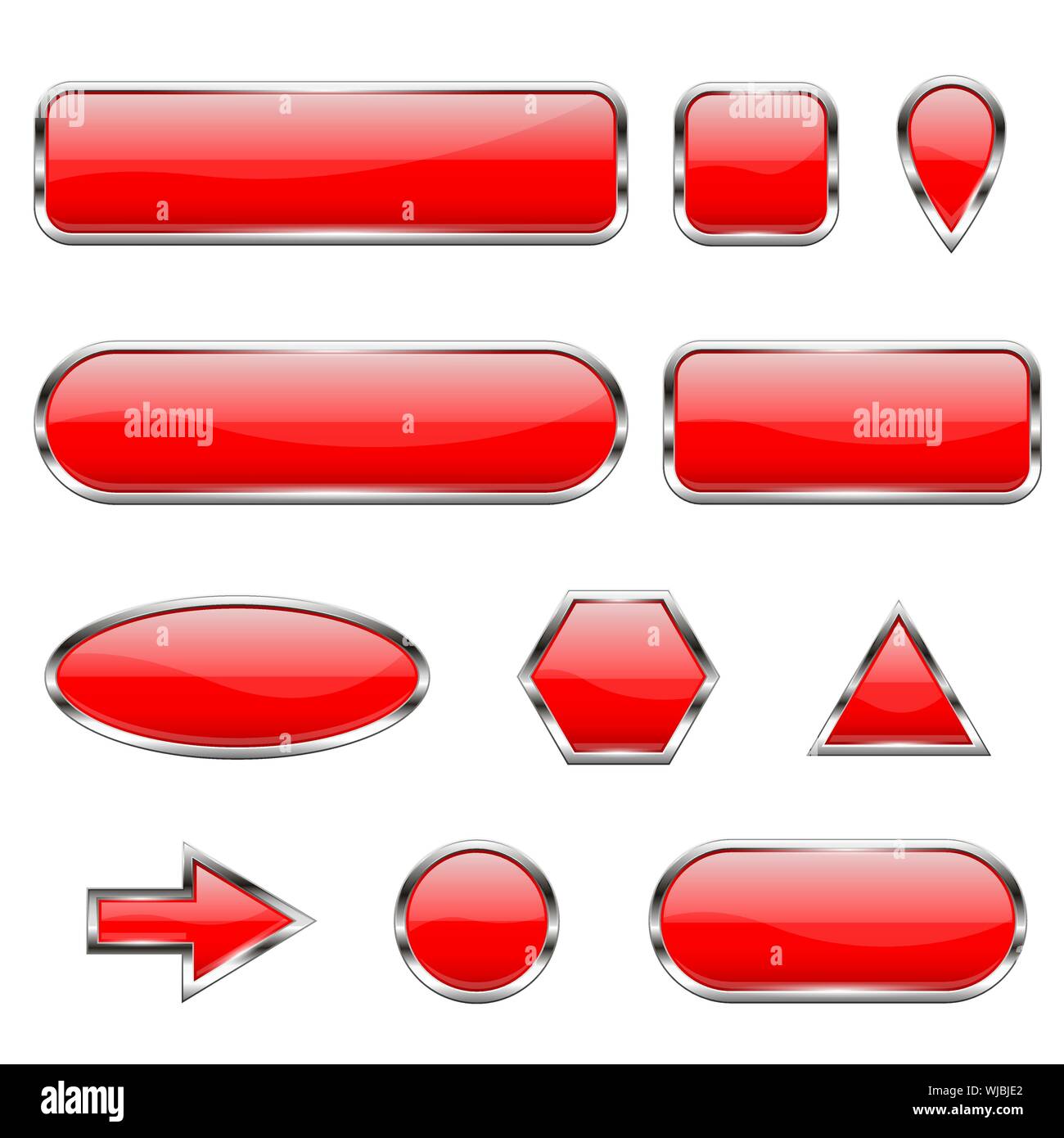 Shiny buttons Stock Vector Images - Alamy