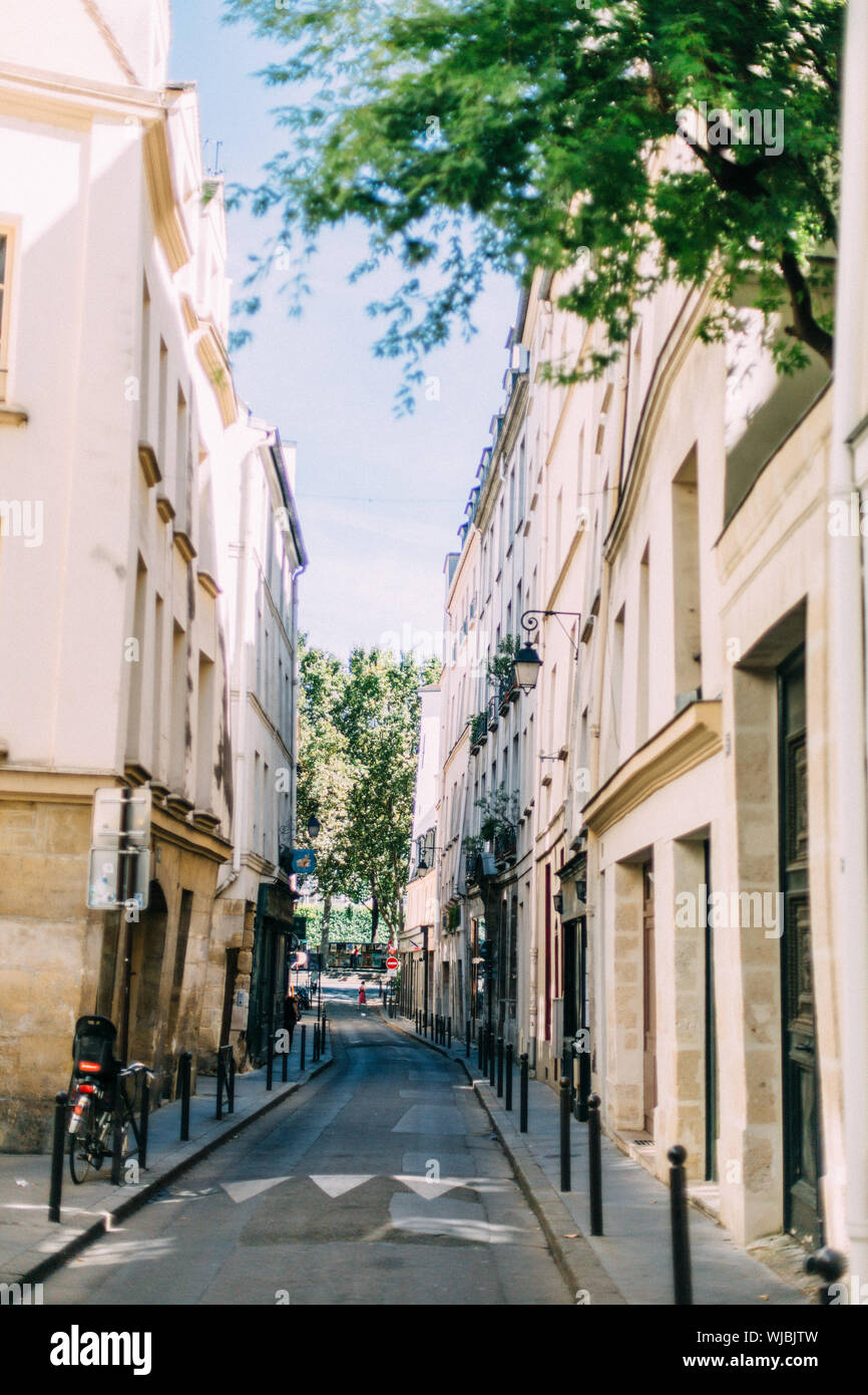 Long Narrow Street Paris High Resolution Stock Photography and Images ...