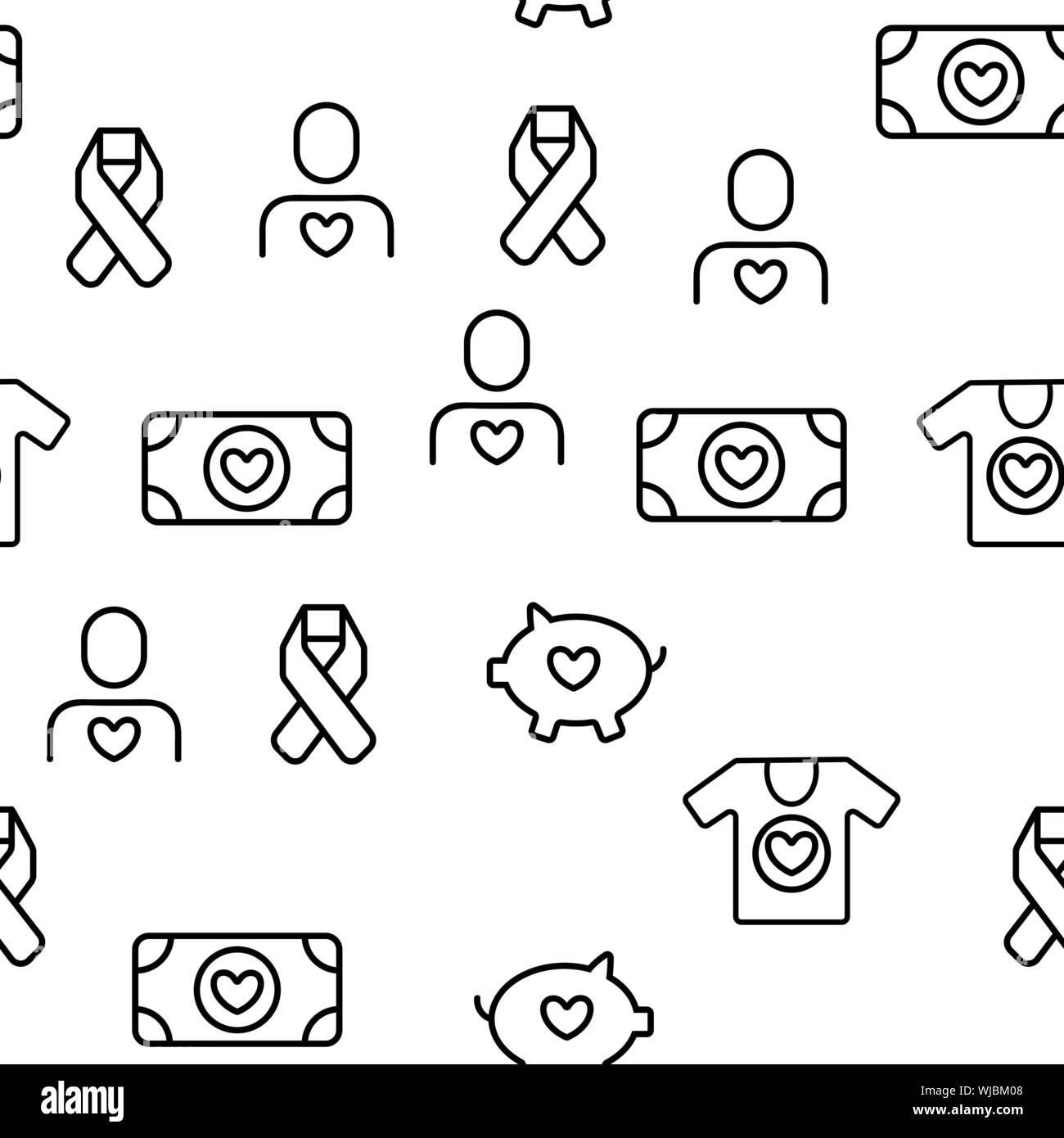 Volunteers, Charity Vector Seamless Pattern Stock Vector Image & Art ...