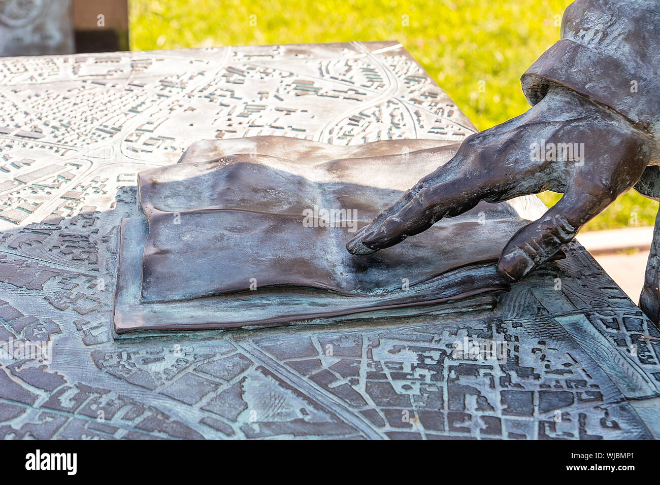 Monument of Juliusz Leo at Podgorze district in Krakow (Poland Stock ...