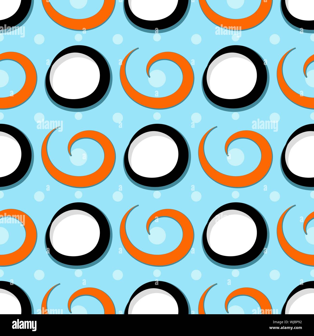 Design pattern blue round Cut Out Stock Images & Pictures - Alamy