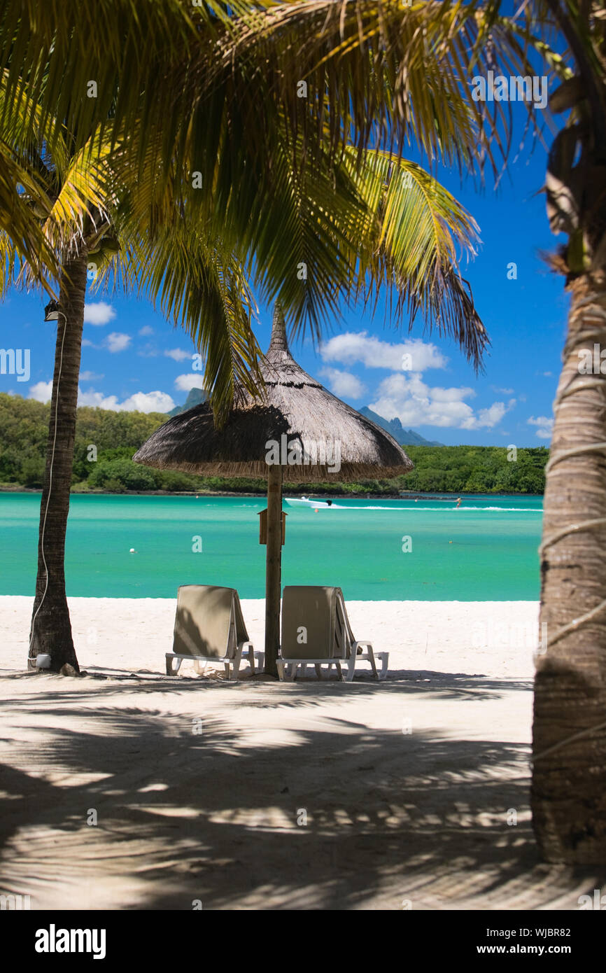 Mauritius island beach sunbathing hi-res stock photography and images ...