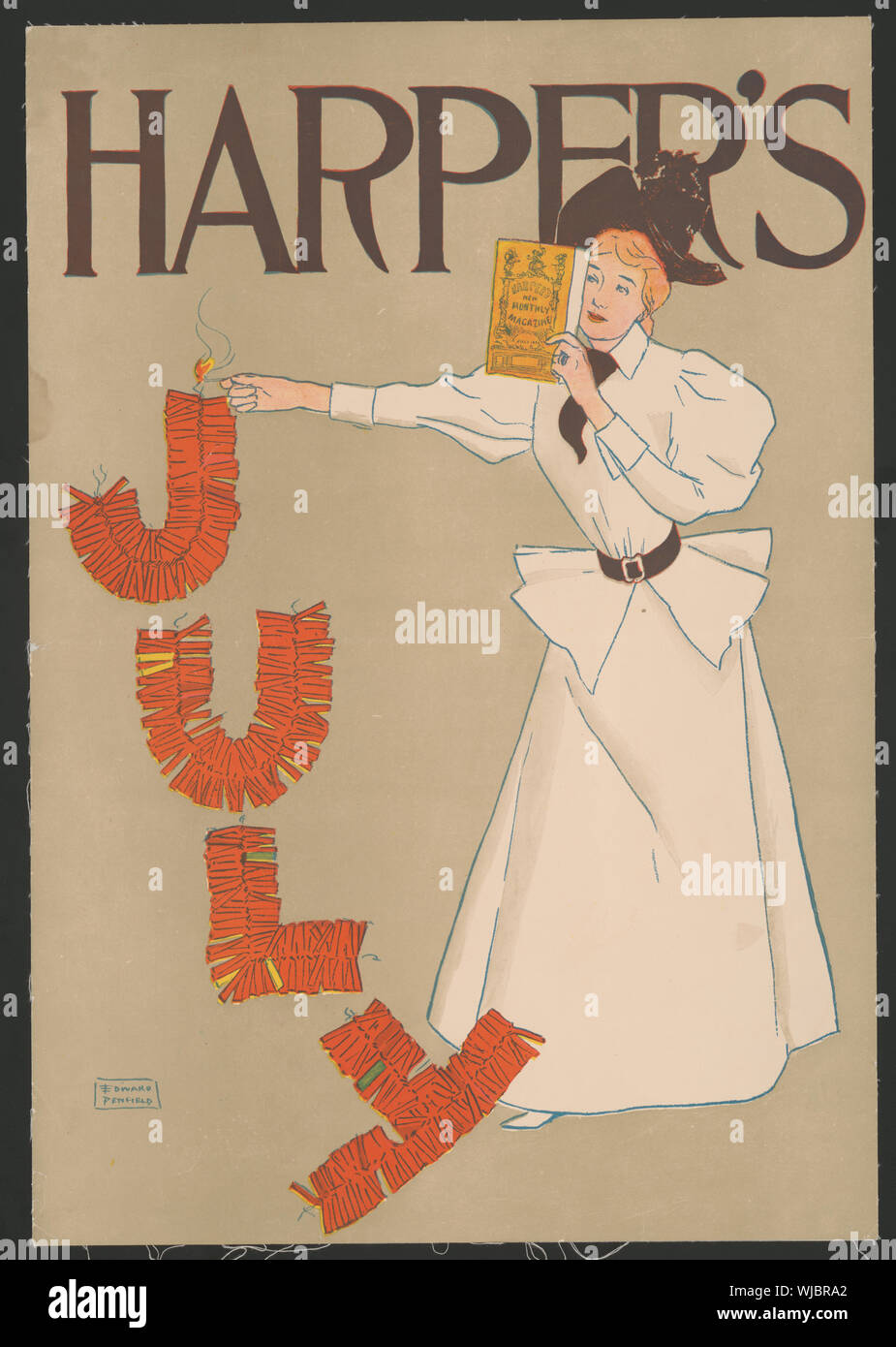 Harper's for July Abstract: 1 print : color ; sheet 43 x 33 cm (poster ...