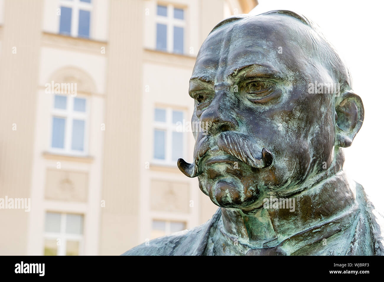 Monument of Juliusz Leo at Podgorze district in Krakow (Poland Stock ...
