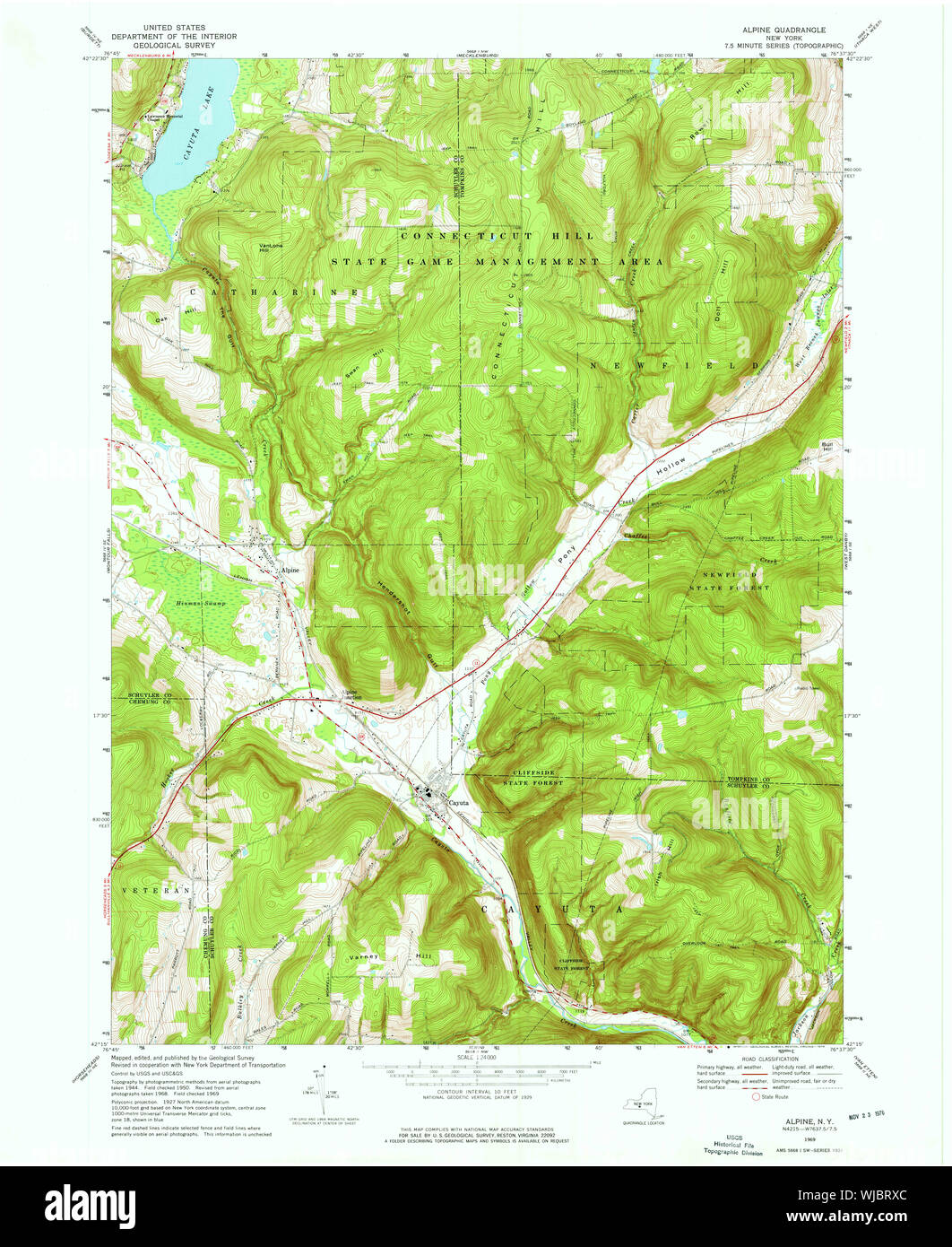 New York NY Alpine 136595 1969 24000 Restoration Stock Photo - Alamy