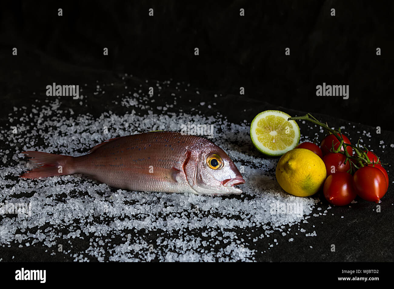 Fresh sea fish healthy food Stock Photo - Alamy