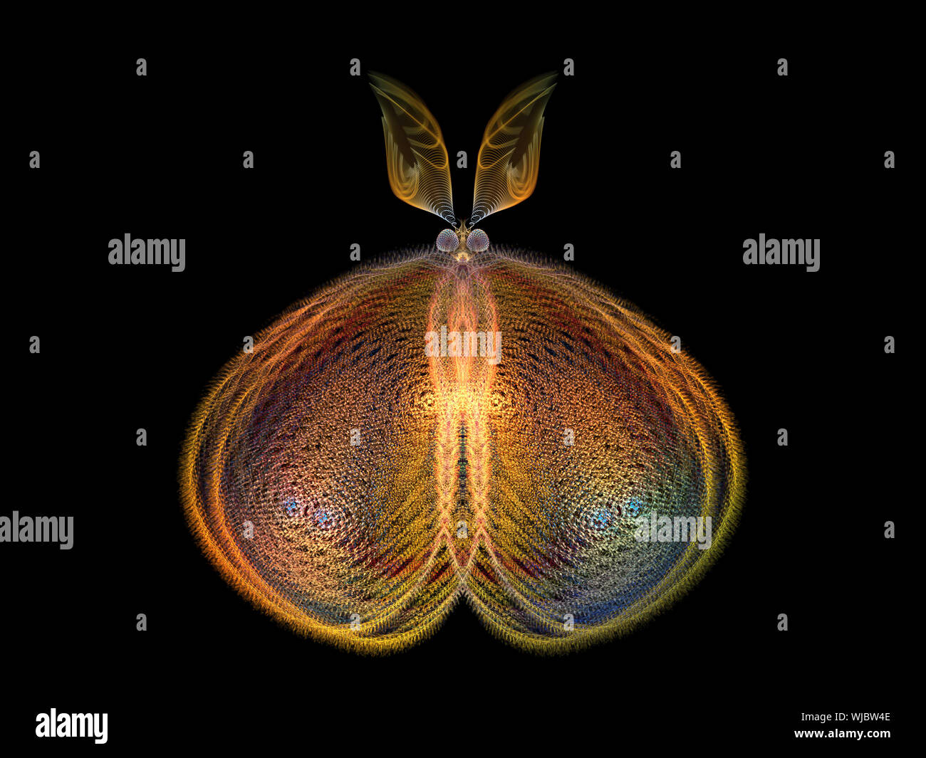 Butterflies of Never series. Artistic abstraction composed of fractal ...