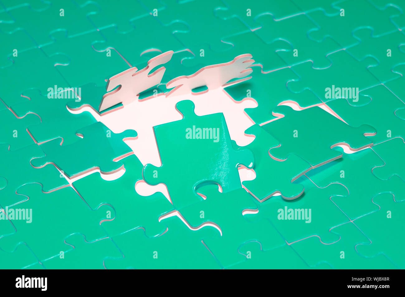 Jigsaw Puzzle Piece, No People High Resolution Stock Photography and ...