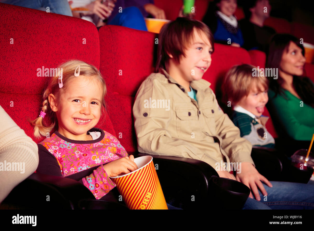 People Watching Movie In Theater High Resolution Stock Photography and ...