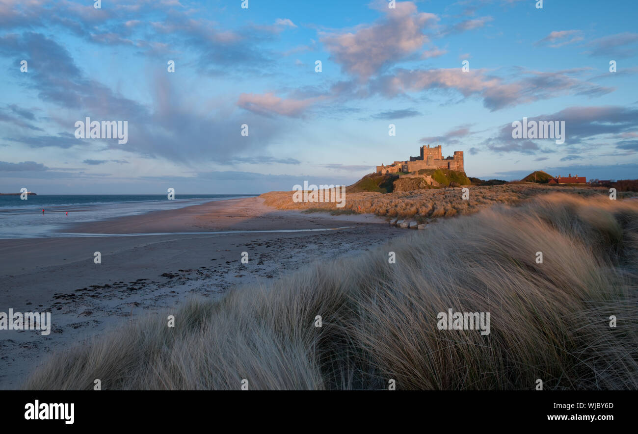Bamburgh beach hi-res stock photography and images - Alamy