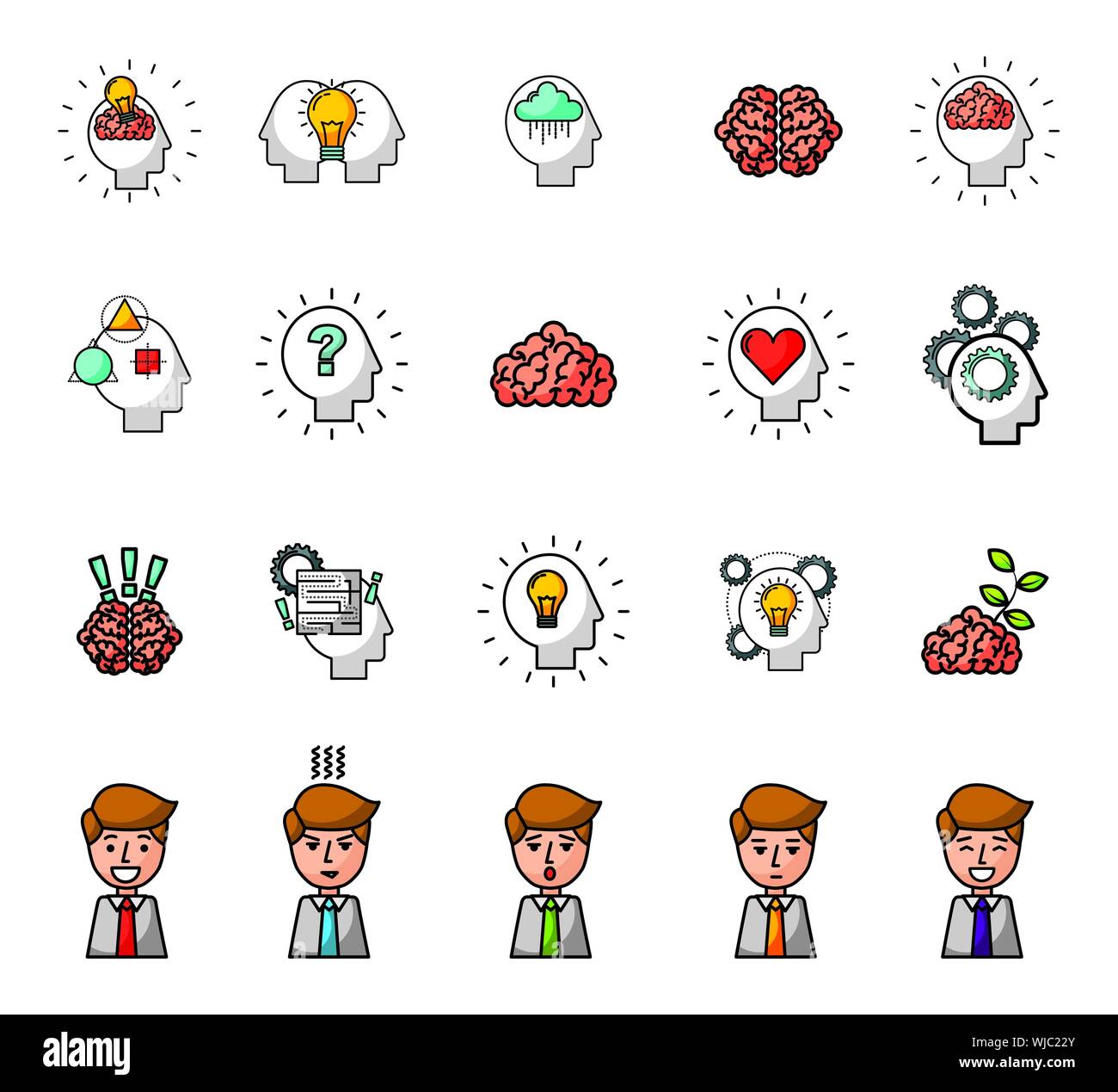 Brain storm infographics hi-res stock photography and images - Alamy