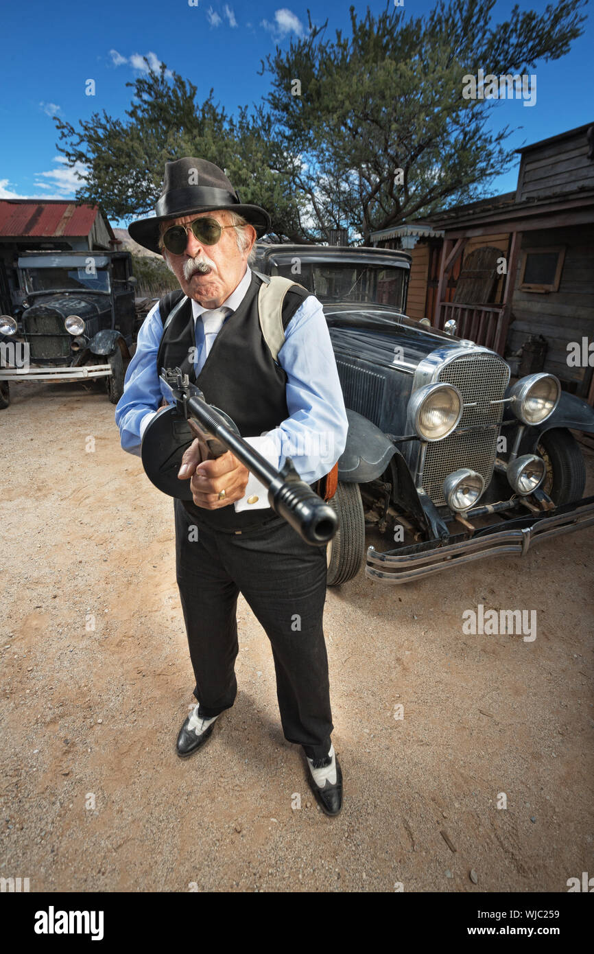 Tommy Gun Gangster High Resolution Stock Photography and Images - Alamy