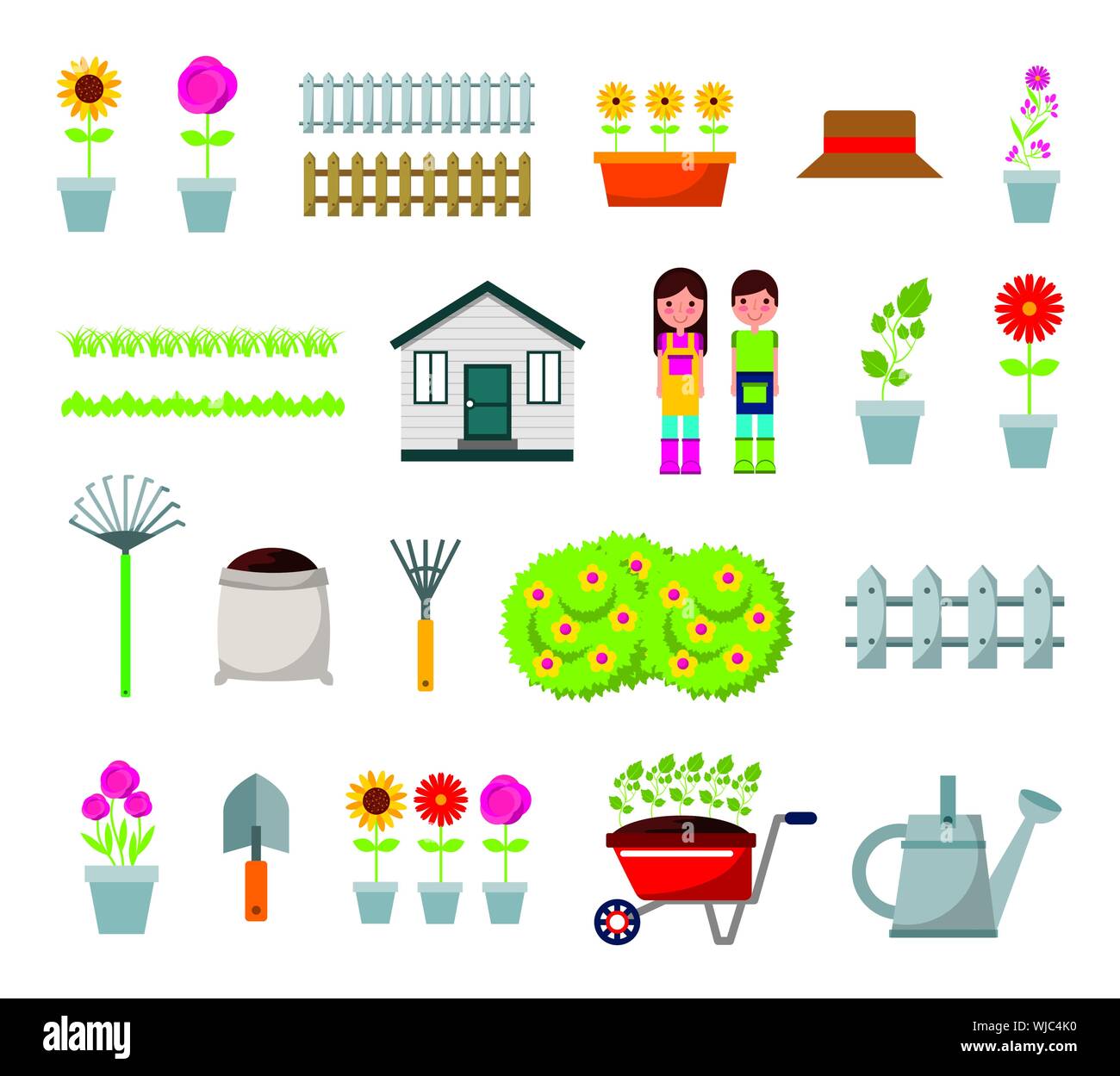 Gardeners flower Stock Vector Images - Alamy