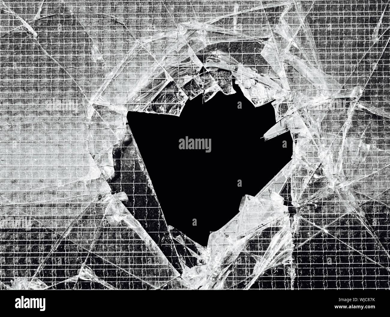 Broken glass black hi-res stock photography and images - Alamy