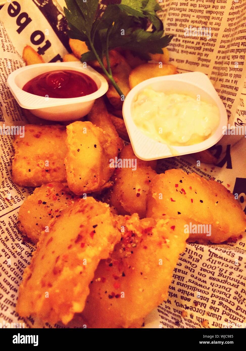 Chips newspaper hi-res stock photography and images - Alamy