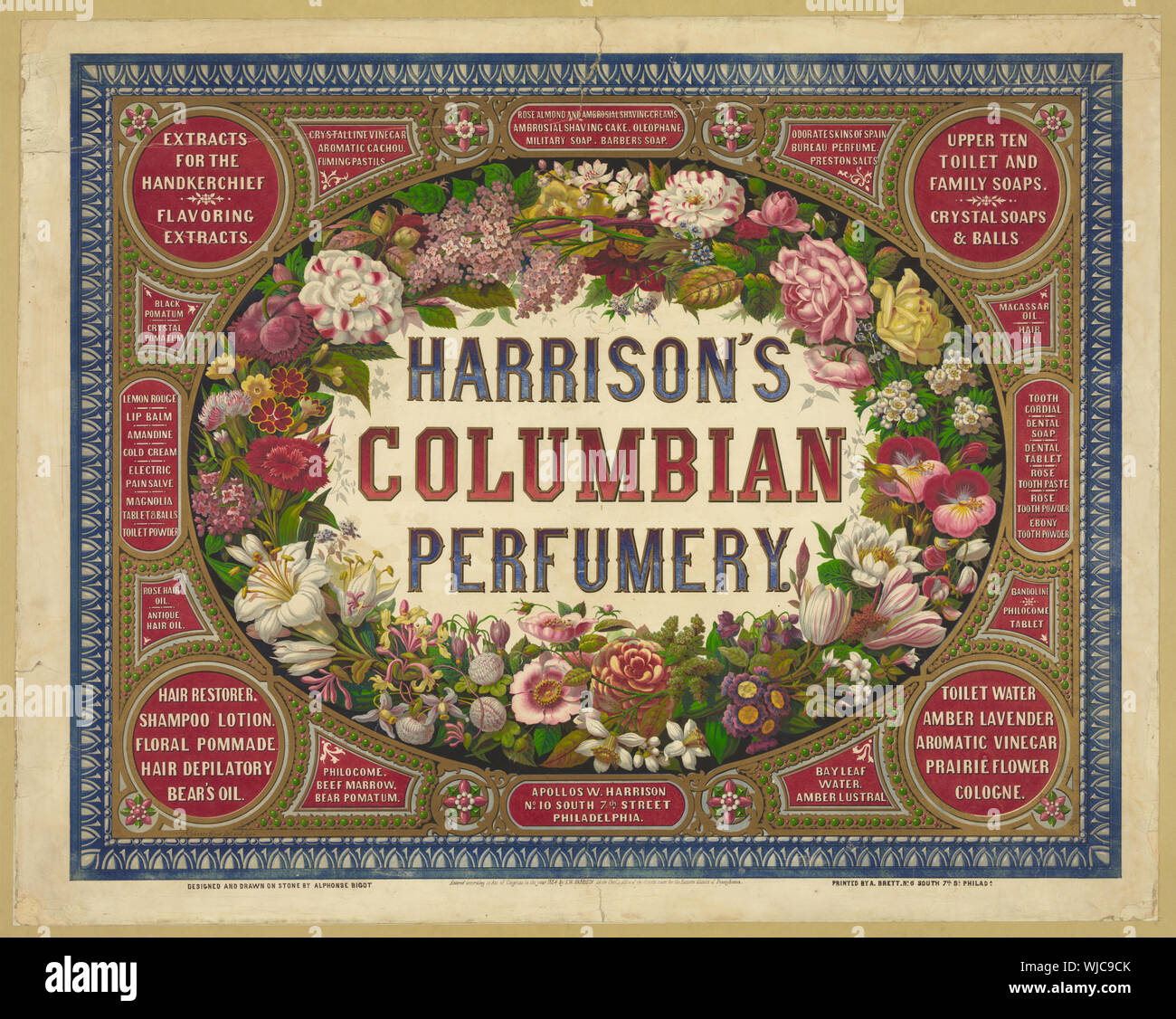 Harrison's Columbian perfumery / Designed and drawn on stone by ...