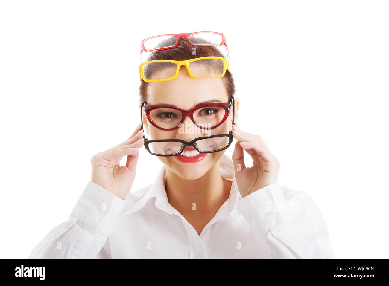 Different pairs of glasses hi-res stock photography and images - Alamy