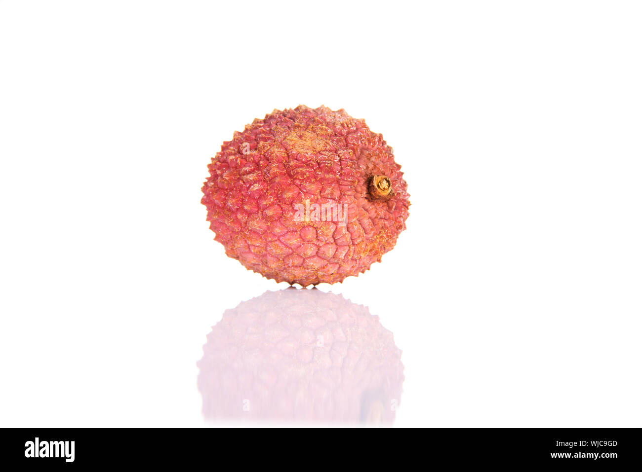 One separated lychee fruit. Isolateed on white Stock Photo - Alamy