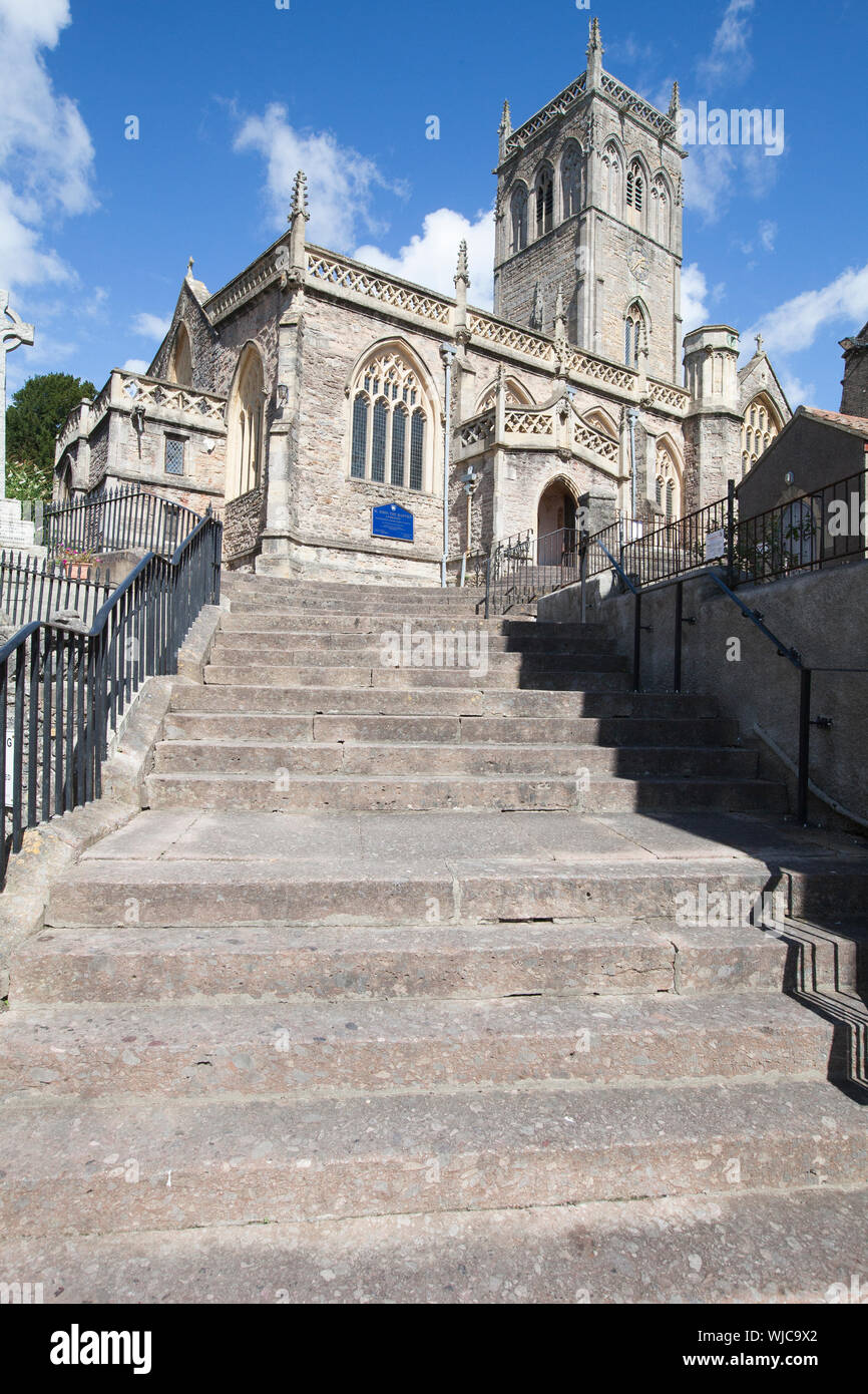 Church of St John the Baptist, Axbridge, Somerset England Stock Photo ...