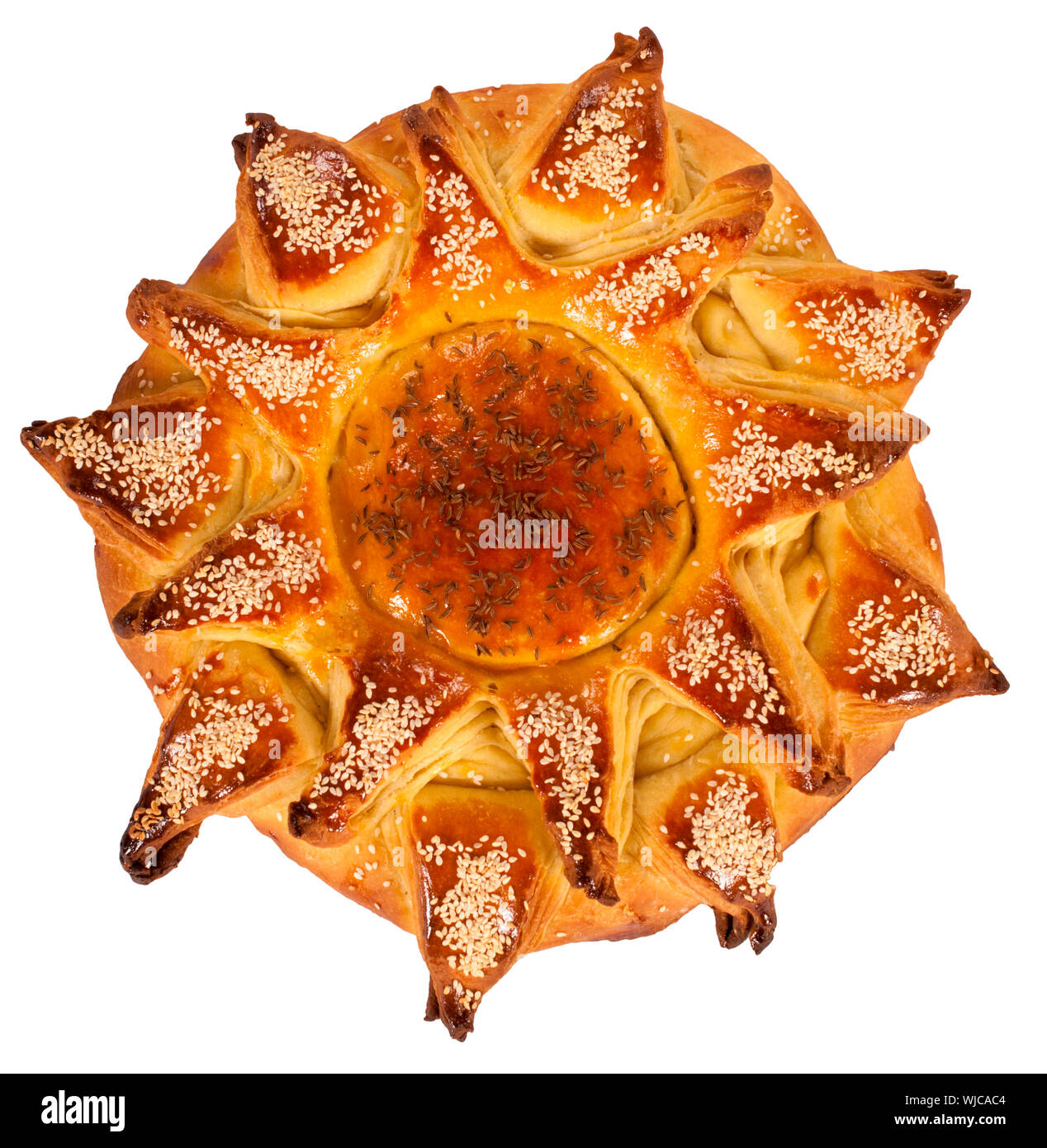 Sunny bread isolated on the white background Stock Photo - Alamy