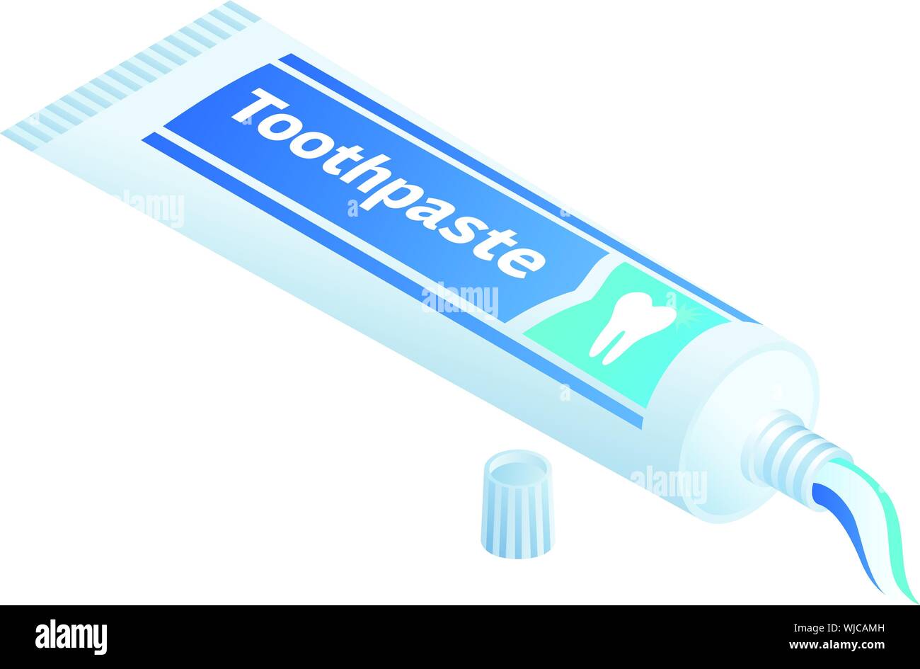 Toothpaste icon. Isometric of toothpaste vector icon for web design ...