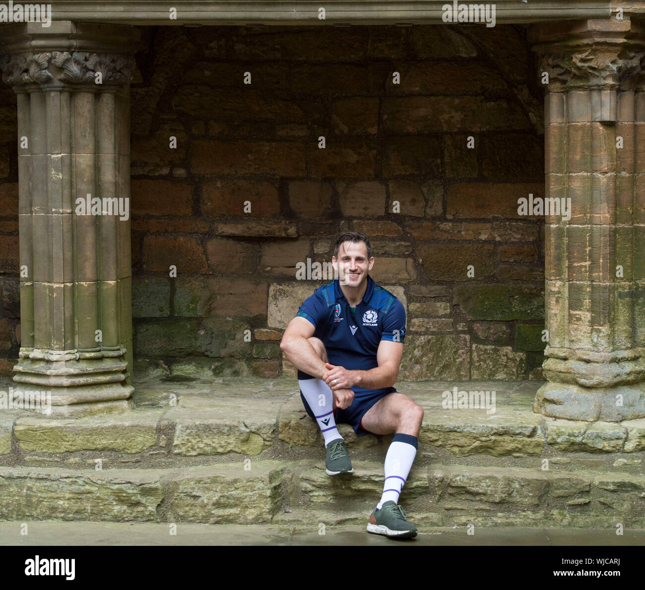 Scotland's Tommy Seymour during the squad announcement at Linlithgow ...