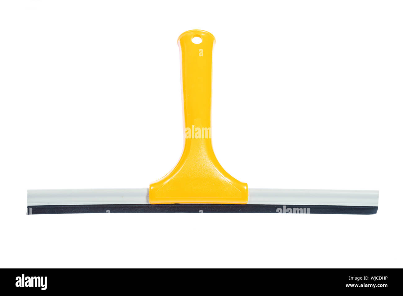 yellow window squeegee isolated on white Stock Photo - Alamy