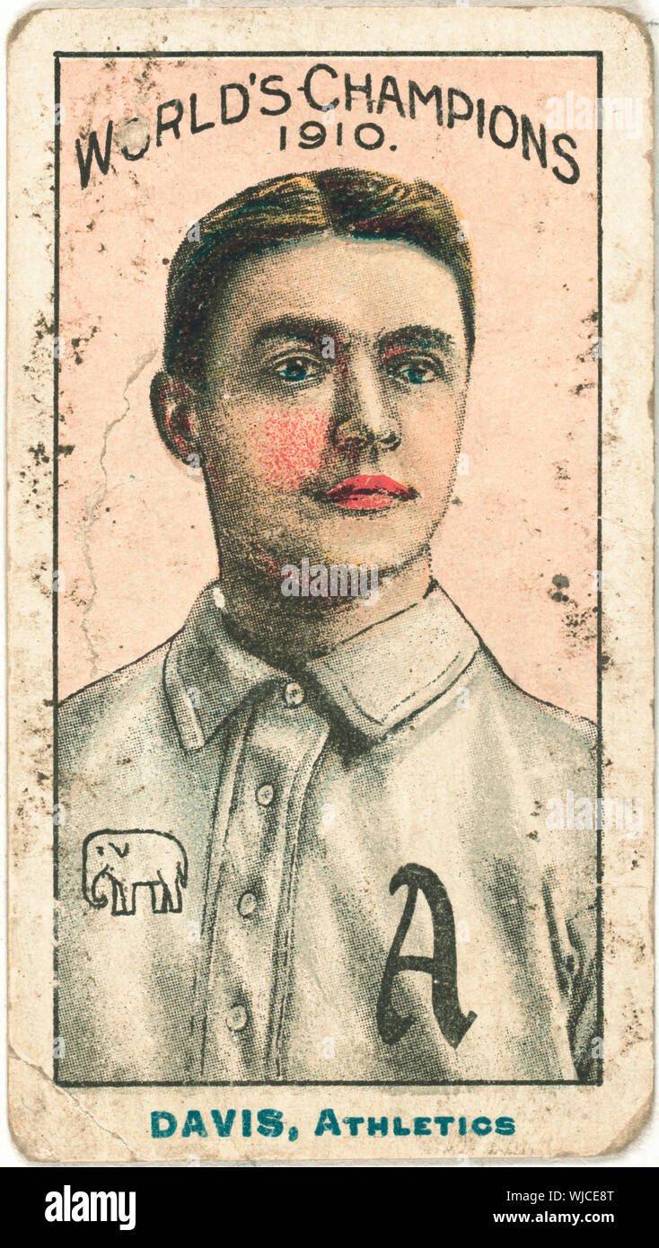 Harry Davis, Philadelphia Athletics, baseball card portrait Stock Photo - Alamy