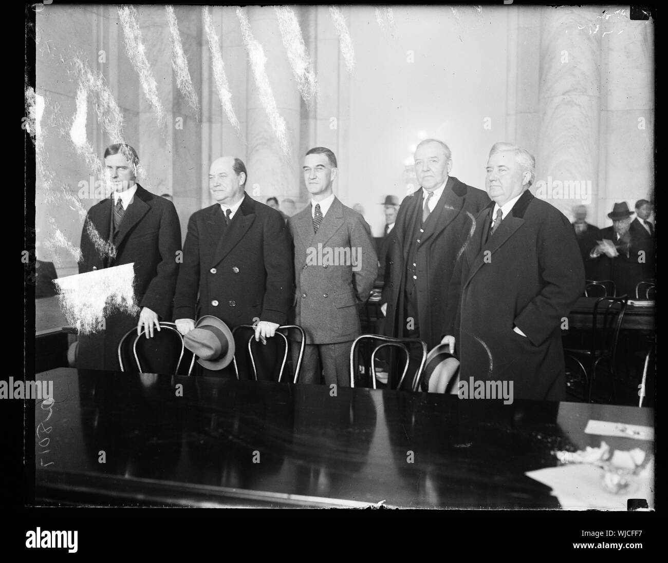 Harry F. Sinclair, multimillionaire oil magnate and his counsel at the ...