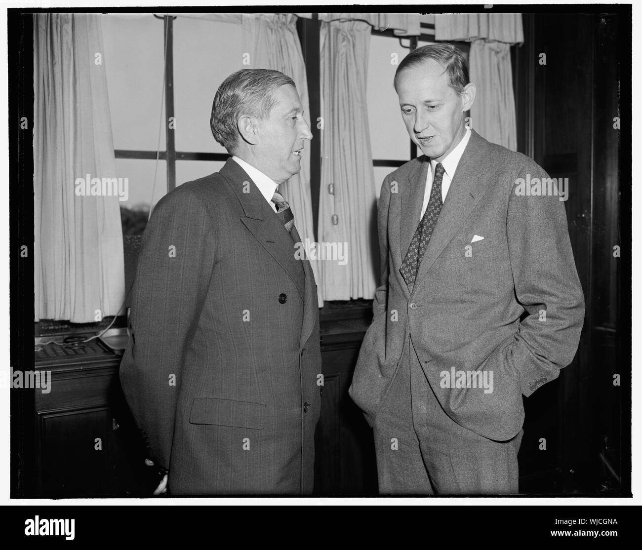 Harry Hopkins, right Stock Photo - Alamy