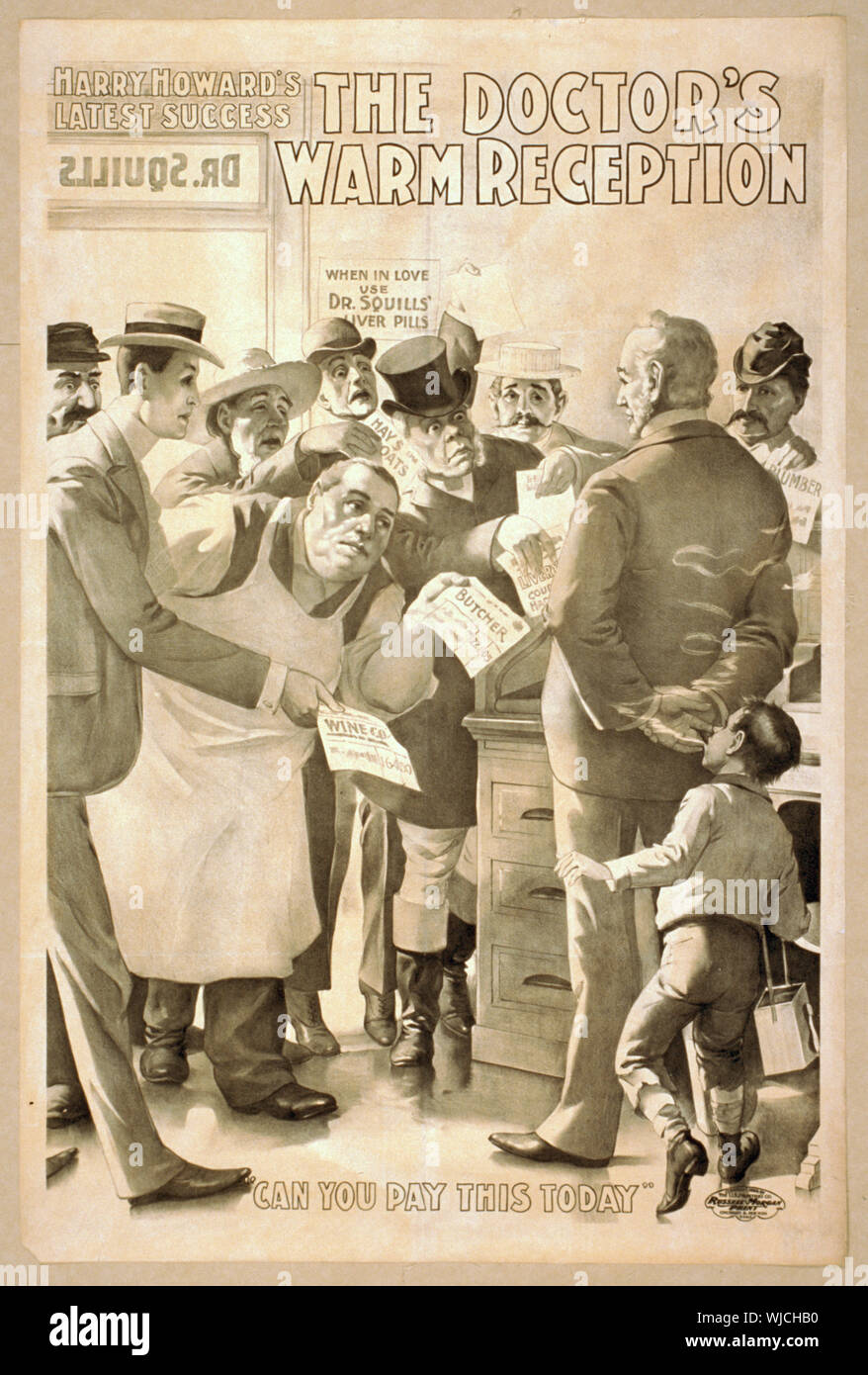 Harry Howard's latest success The doctor's warm reception Stock Photo ...