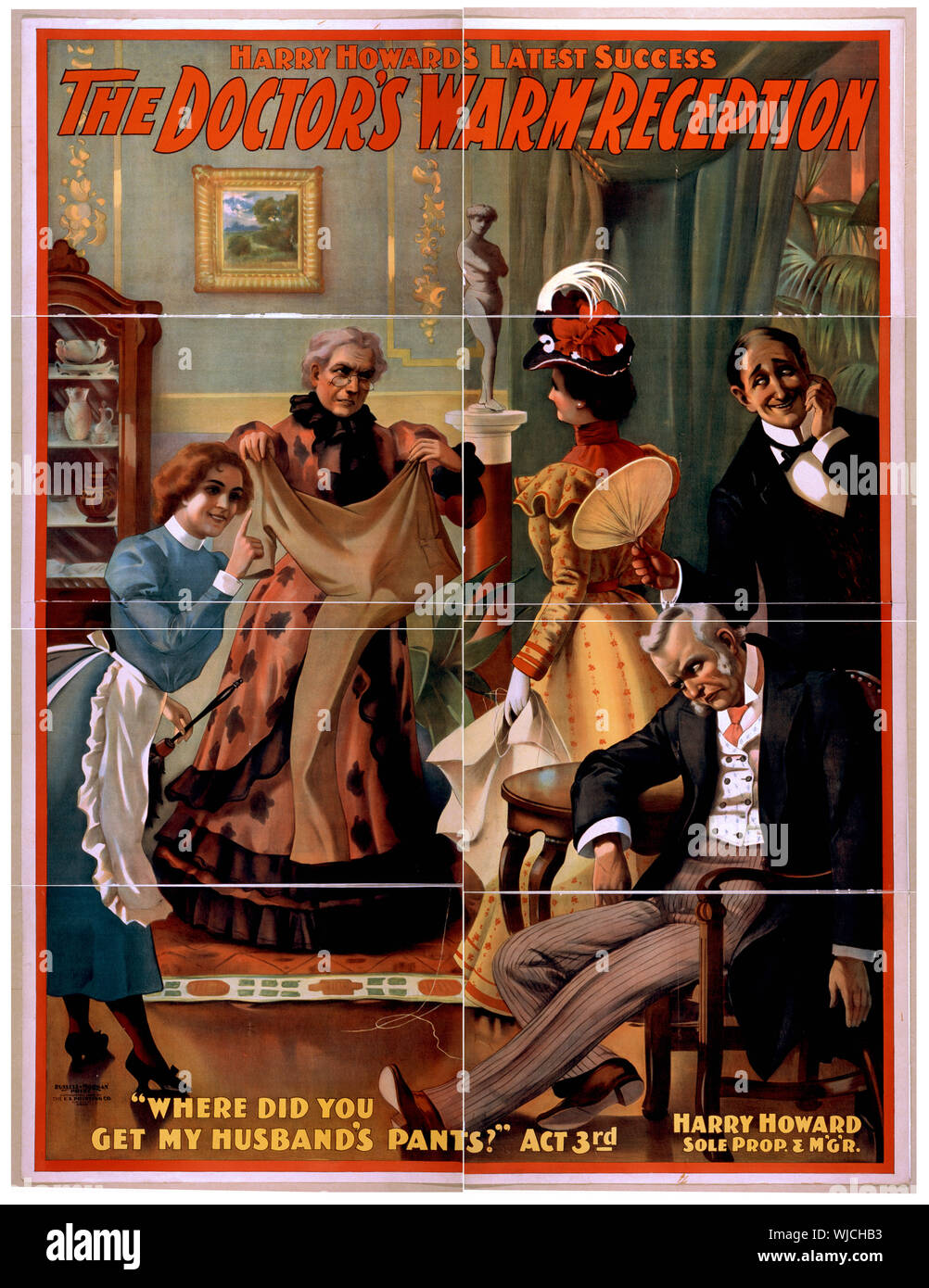 Harry Howard's latest success The doctor's warm reception Stock Photo ...