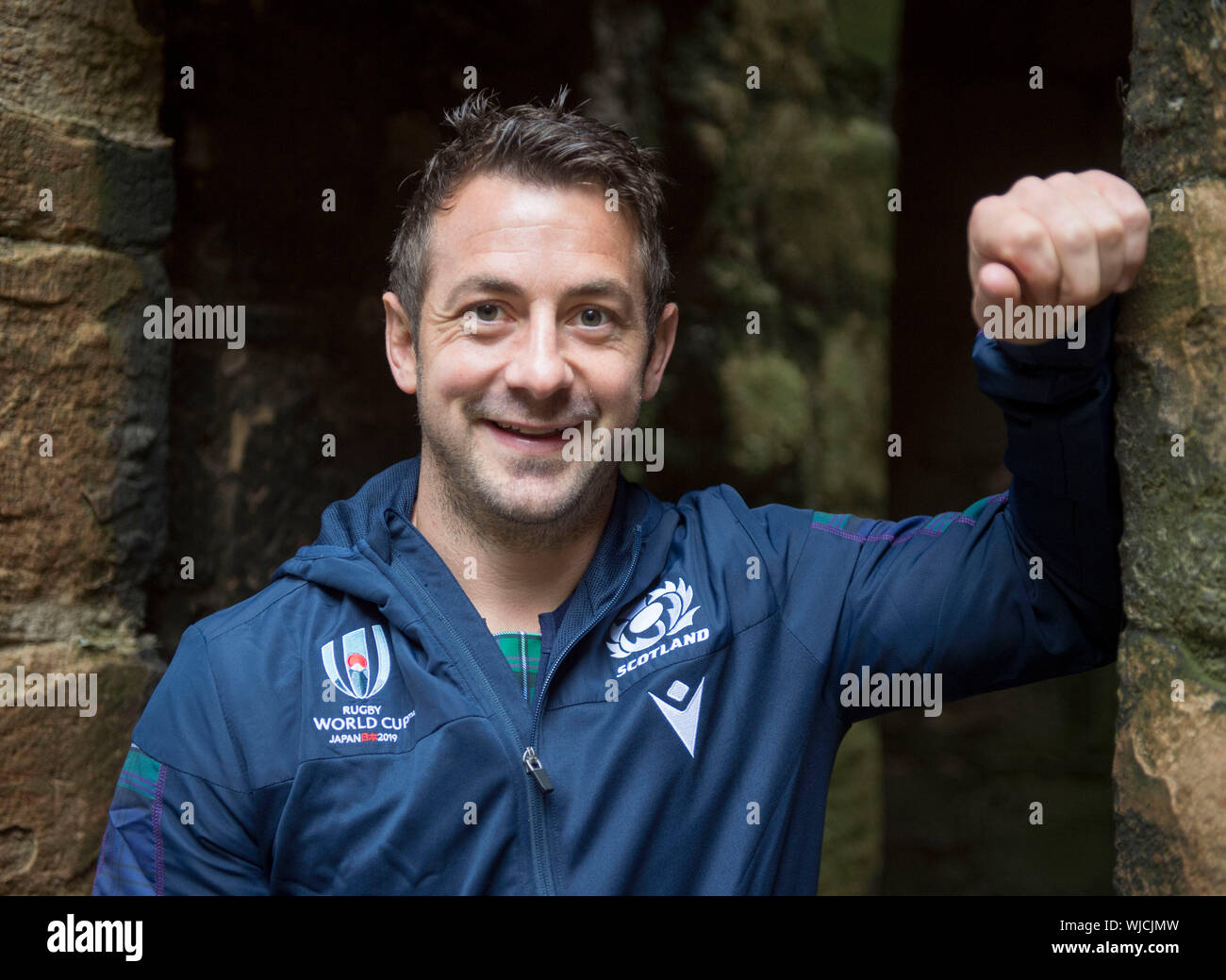 Scotland's Greig Laidlaw during the squad announcement at Linlithgow ...