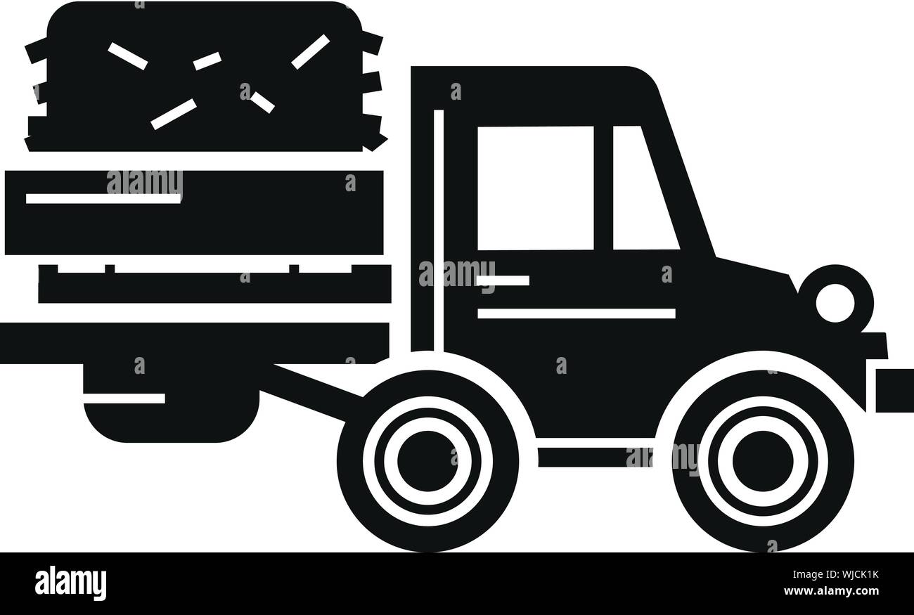 Tractor lifting icon. Simple illustration of tractor lifting vector ...