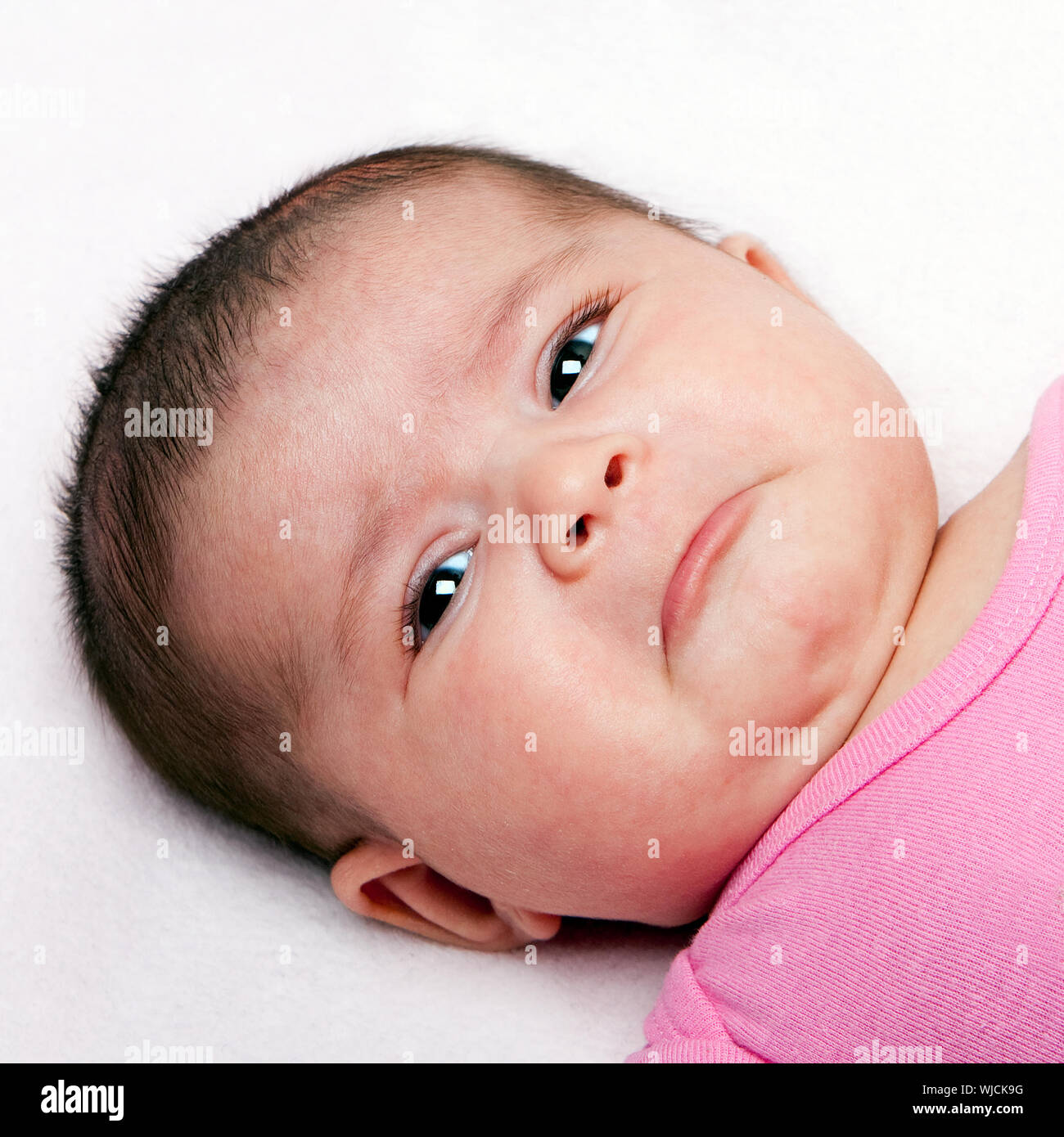 Baby girl making angry faces hi-res stock photography and images - Alamy