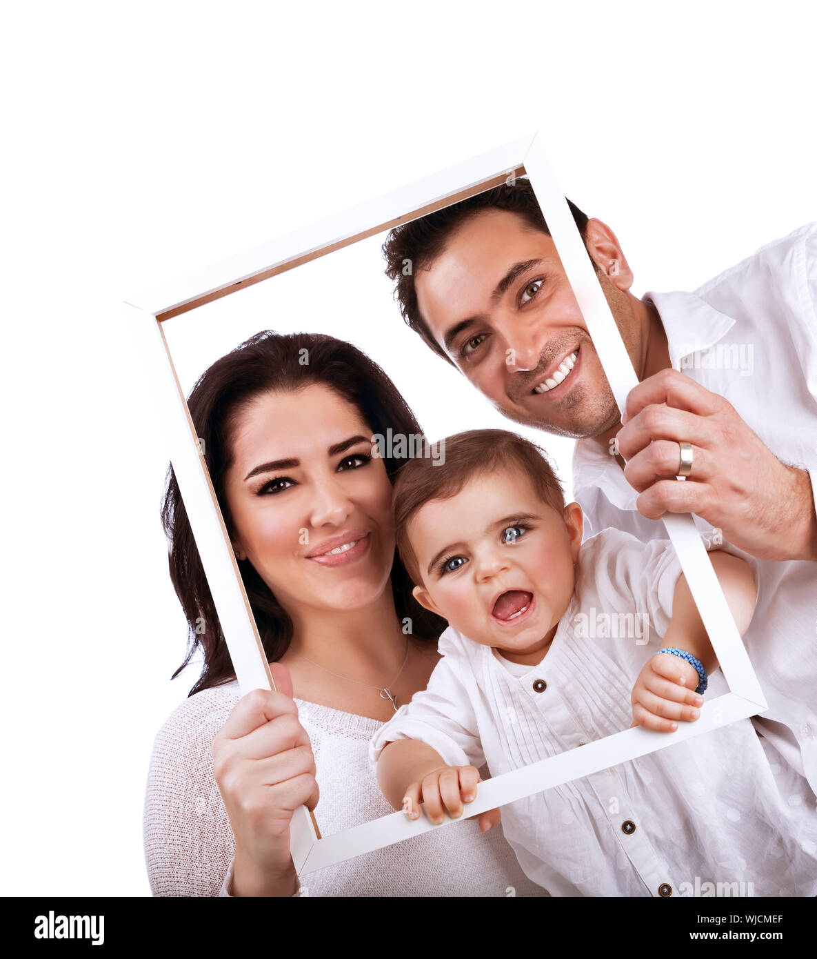 Happy family portrait Stock Photo - Alamy