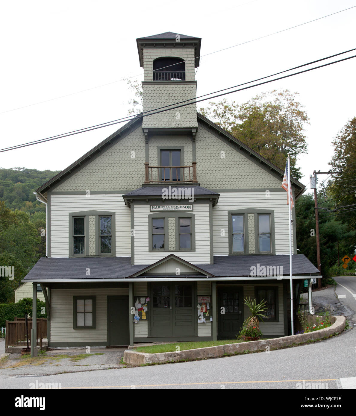 Harry O. Erickson Pavilion, New Preston, Connecticut Stock Photo - Alamy