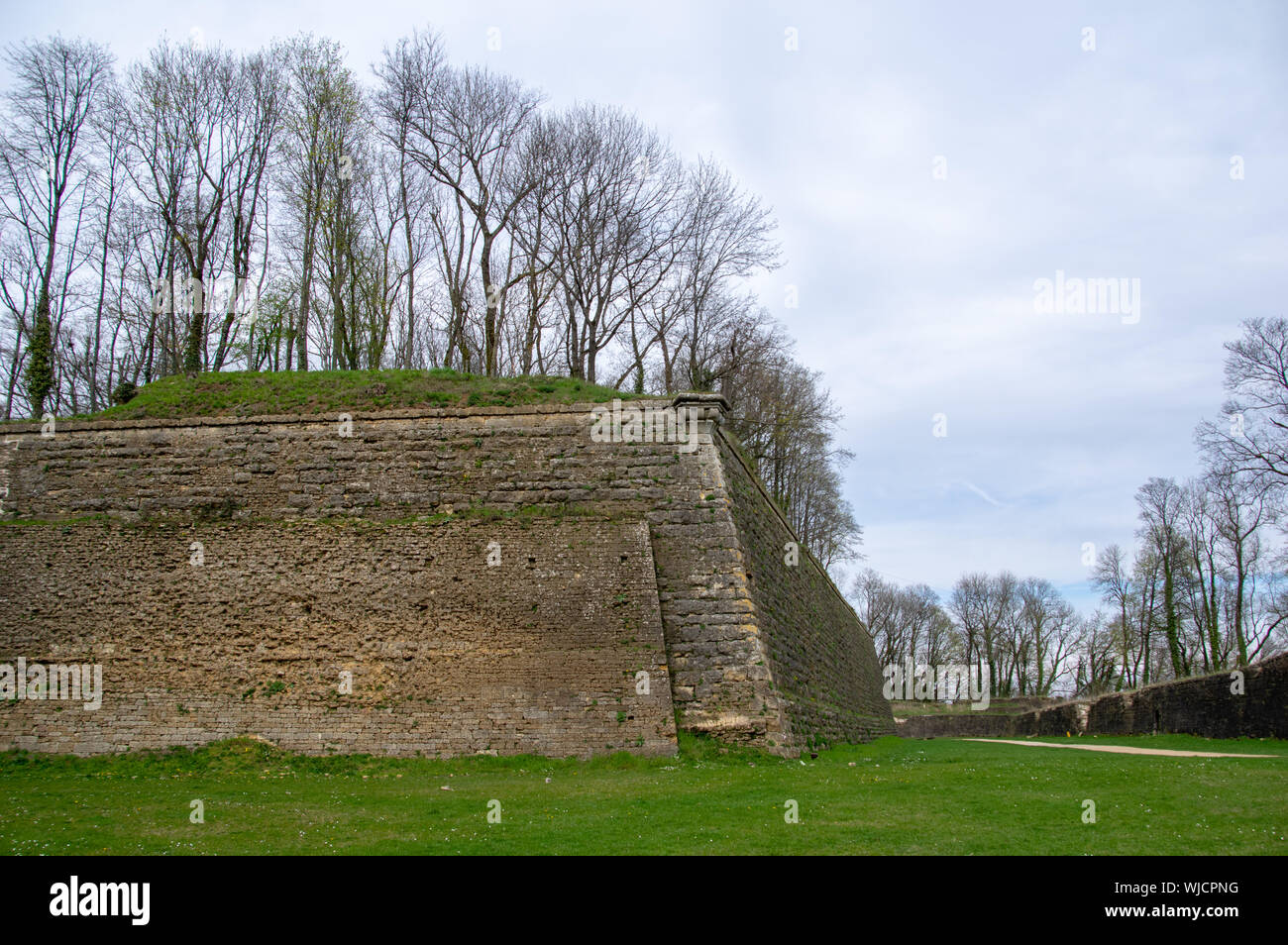Remnants of the Vauban fortress of Longwy, city in Eastern France Stock ...