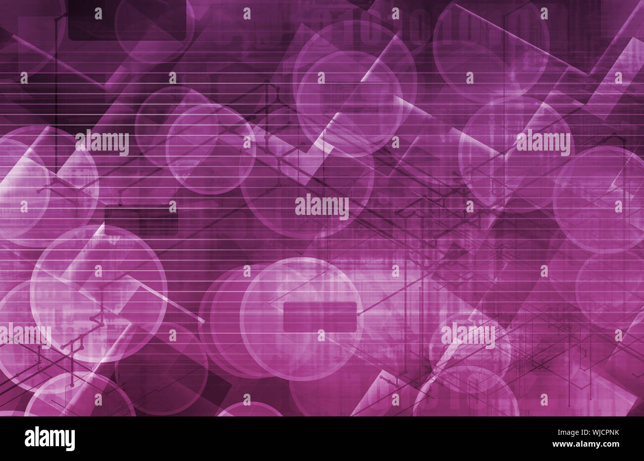 Digital Science with Virtual Technology in Art Stock Photo - Alamy