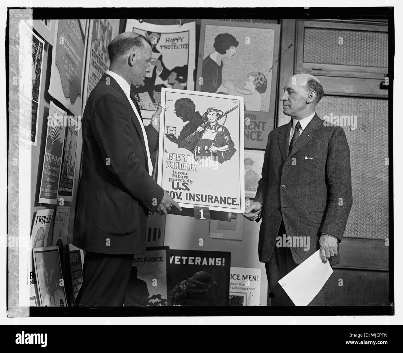 Harry R. Merrick and Genl. Frank Hines, 6/7/23 Stock Photo - Alamy