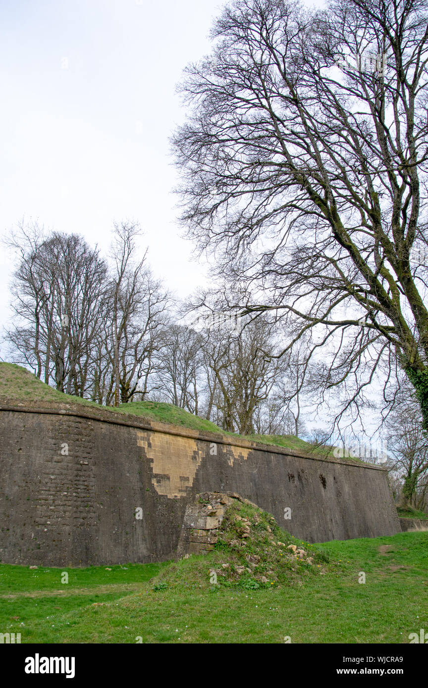 Remnants of the Vauban fortress of Longwy, city in Eastern France Stock ...