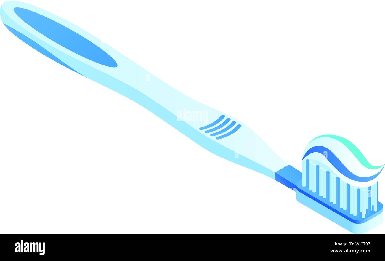 Tooth brush icon. Isometric of tooth brush vector icon for web design ...